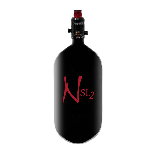 Ninja Carbon Fiber HPA Tank - 77/4500 SL2 - PRO V3 Reg - Black / Red ...