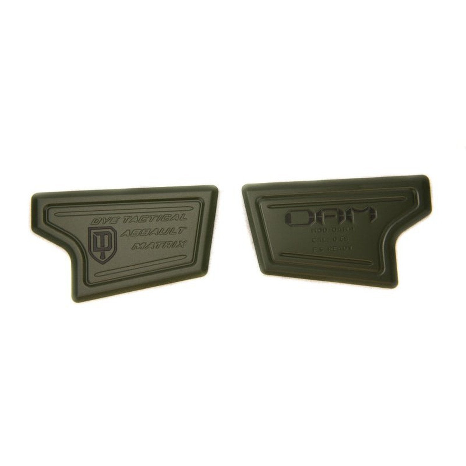 Dye DAM Mag Well Logos - OD Green - Fearless Paintball