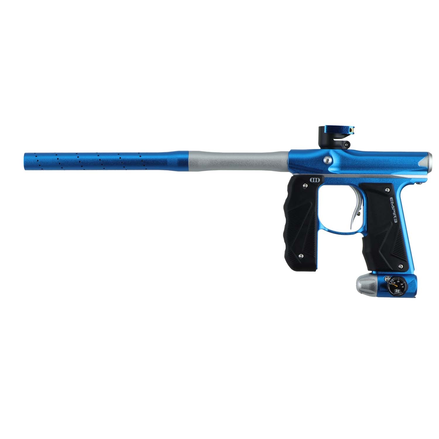 Empire Mini GS Paintball Marker - 2 Pc Barrel - Dust Blue / Silver ...