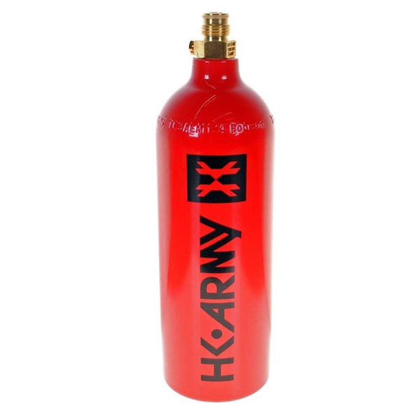 HK Army Aluminum Co2 Tank - 20 oz - Red - Fearless Paintball