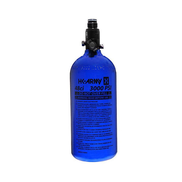 HK Army Aluminum HPA Tank - 48/3000 - Blue - Fearless Paintball