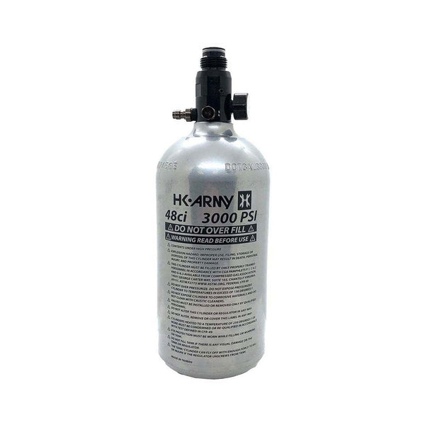 HK Army Aluminum HPA Tank - 48/3000 - Gunmetal - Fearless Paintball