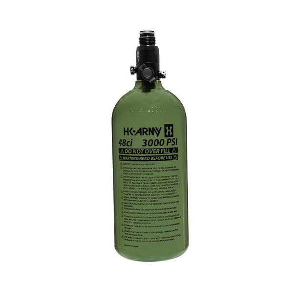 HK Army Aluminum HPA Tank - 48/3000 - Olive - Fearless Paintball