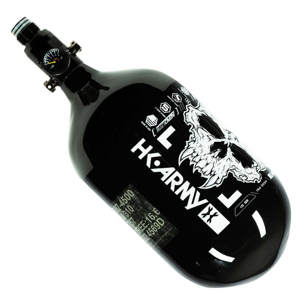 HK Army Extra Lite Carbon Fiber HPA Tank - 68/4500 - Doom Black / Whit ...
