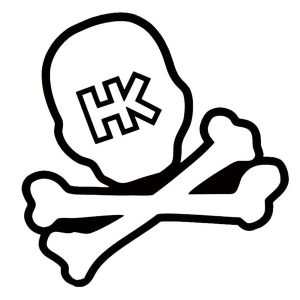 HK Army Giant Car Sticker - Skull - Black - Fearless Paintball