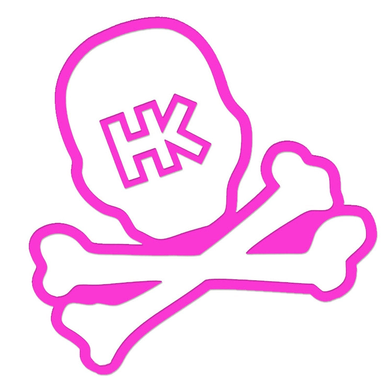 HK Army Giant Car Sticker - Skull - Pink - Fearless Paintball
