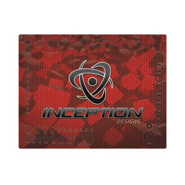 Inception Designs Paintball Tech Mat - Small - Red - Fearless Paintball