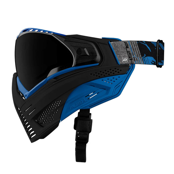 Push Unite Paintball Goggles & Case - Black Blue - Fearless Paintball