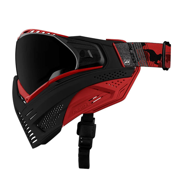 Push Unite Paintball Goggles & Case - Black Red - Fearless Paintball