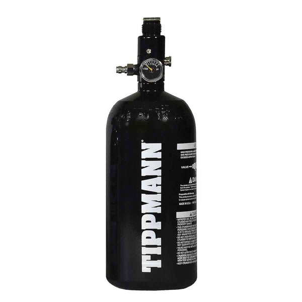 Tippmann Basic Aluminum HPA Tank - 48/3000 - Black - Fearless Paintball